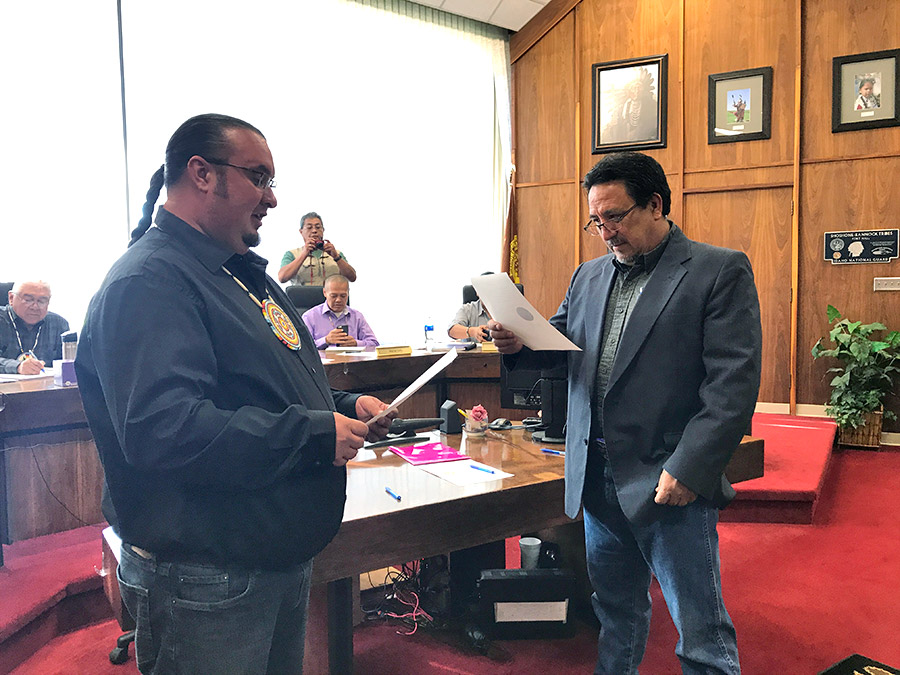 Daniel Stone joins the Fort Hall Business Council | Shoshone-Bannock Tribes