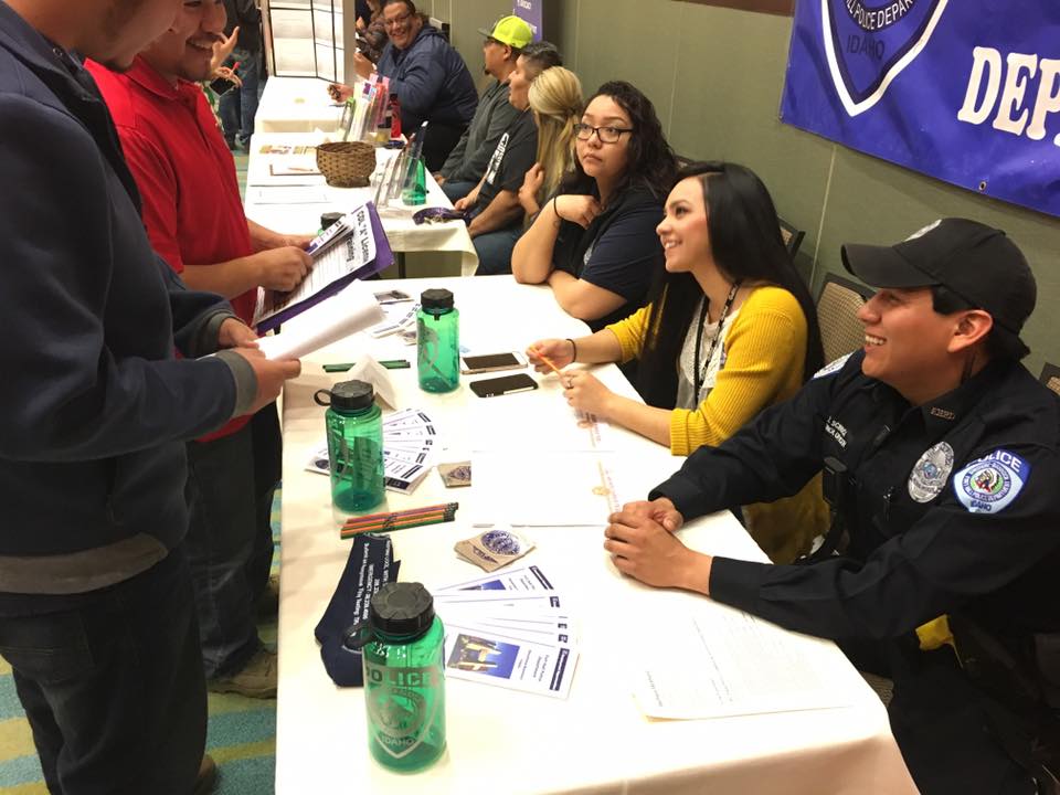 Fort Hall Police Department at the annual Job Fair | Shoshone-Bannock ...