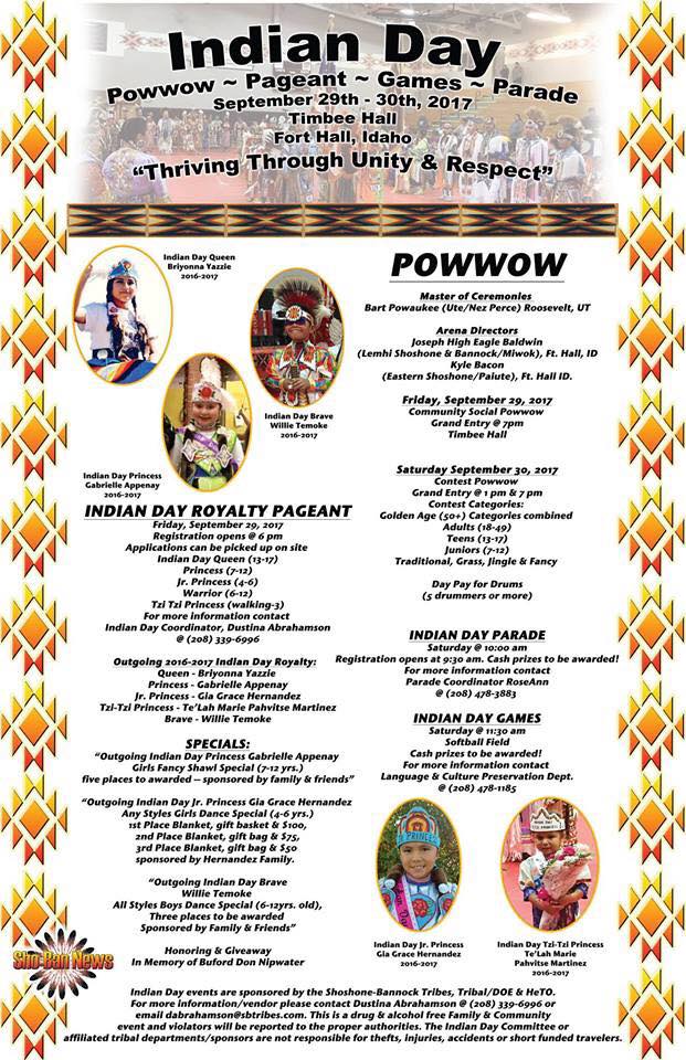 Indian Day Celebration – Friday the 29th | Shoshone-Bannock Tribes