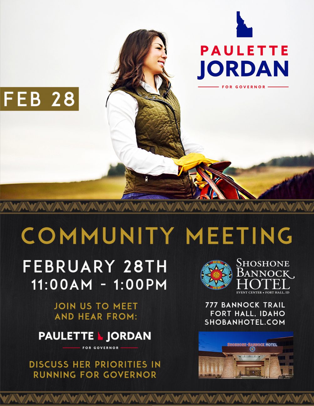 Paulette Jordan for Idaho Governor to visit Fort Hall | Shoshone ...