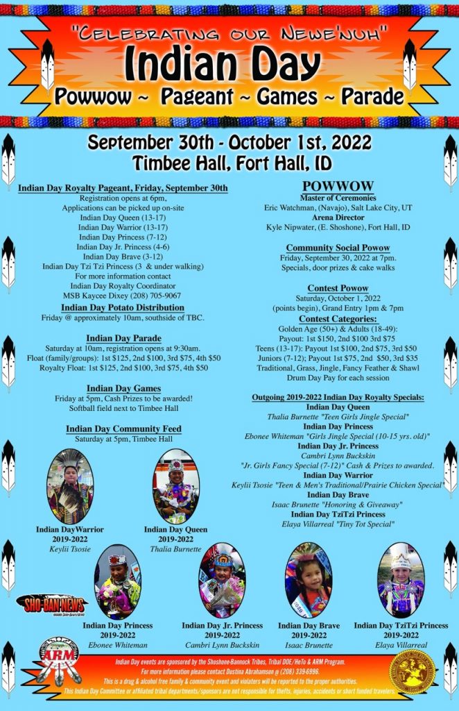 Indian Day – Sep 30th – Oct 1st in Fort Hall | Shoshone-Bannock Tribes