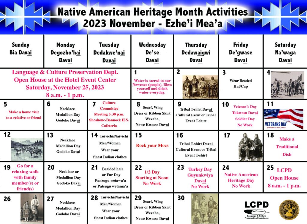 November is Native American Heritage Month | Shoshone-Bannock Tribes