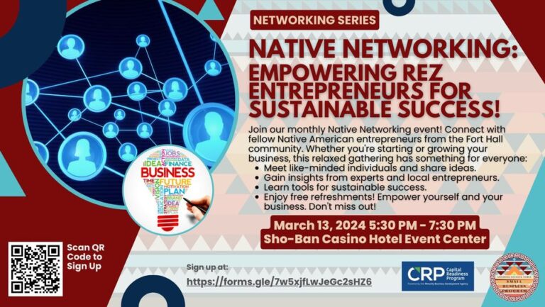 Native Networking Reception on March 13th | Shoshone-Bannock Tribes