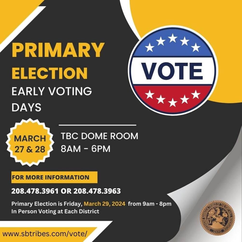 Primary Elections and Early Voting this week | Shoshone-Bannock Tribes