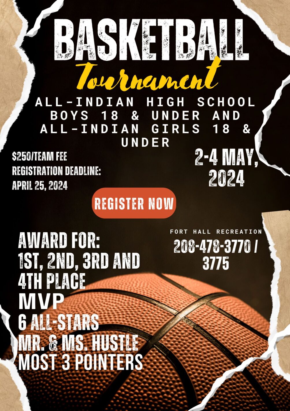 Mark Your Calendars: Basketball Tournament – May 2nd-4th | Shoshone ...
