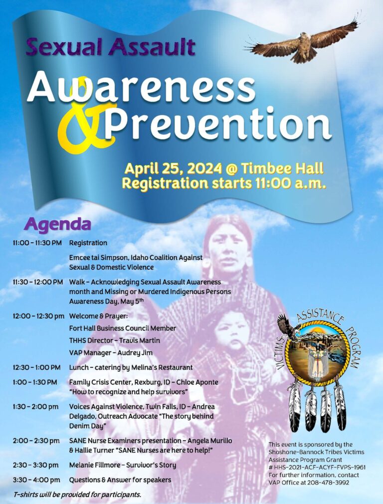 Sexual Assault Awareness & Prevention Event – April 25th | Shoshone ...