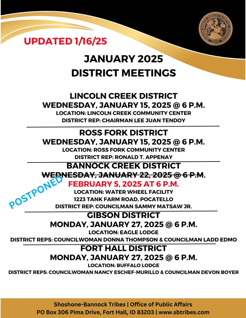 Shoshone-Bannock Tribes | Located on the Fort Hall Indian Reservation