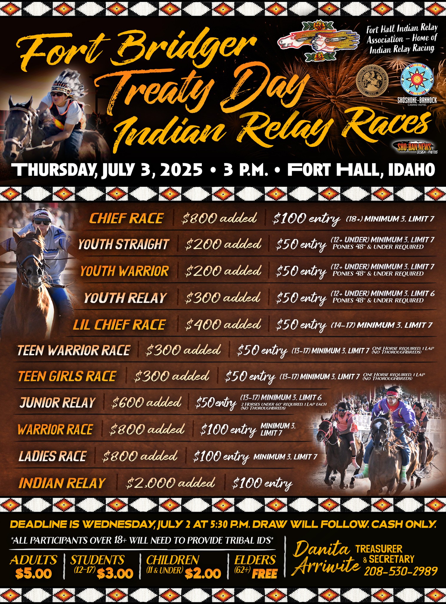 Treaty Day Races to be held on July 3rd | Shoshone-Bannock Tribes