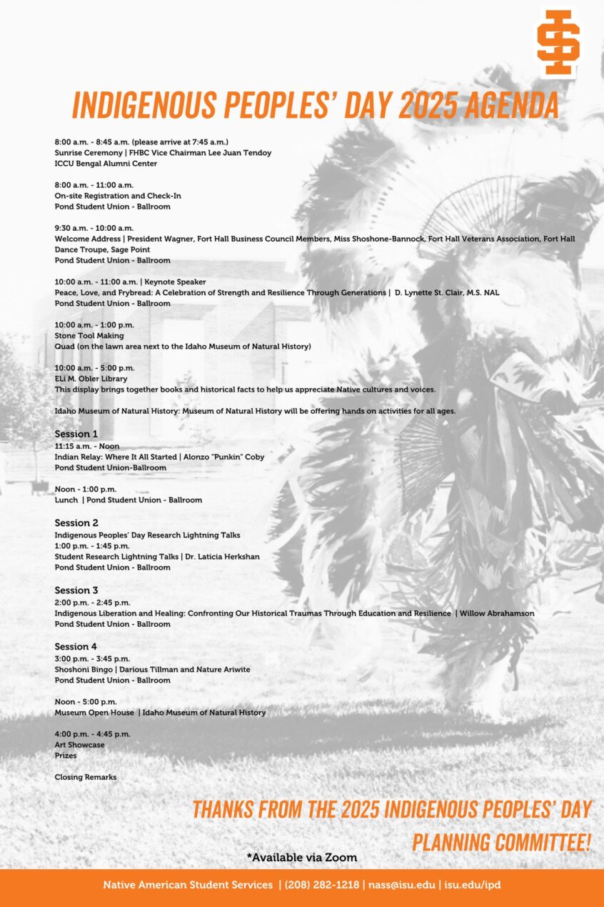 Indigenous Peoples’ Day at ISU on October 13th | Shoshone-Bannock Tribes